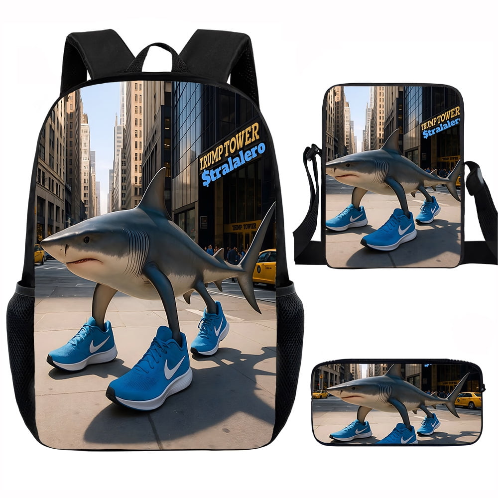 2025 3 Pcs Italian Brainrot / AI Italian Animals School Backpack Sets ...