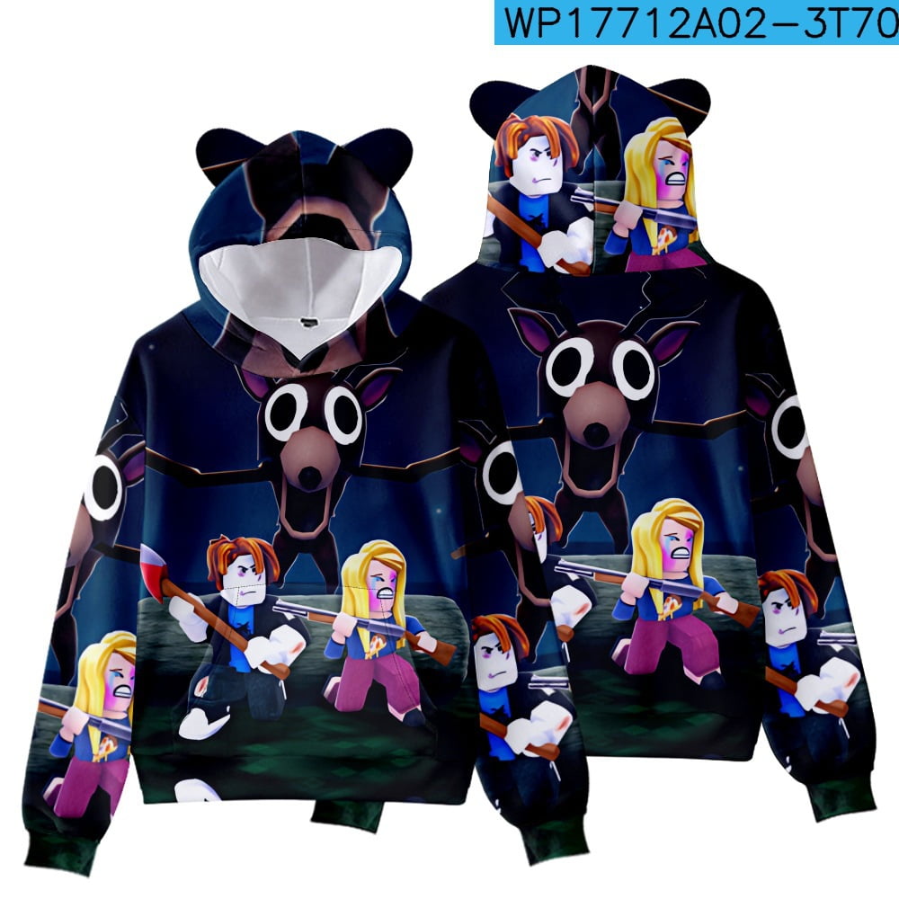 2025 3D 99 Nights in the Forest Cat Ear Hoodie – Kawaii Printed ...