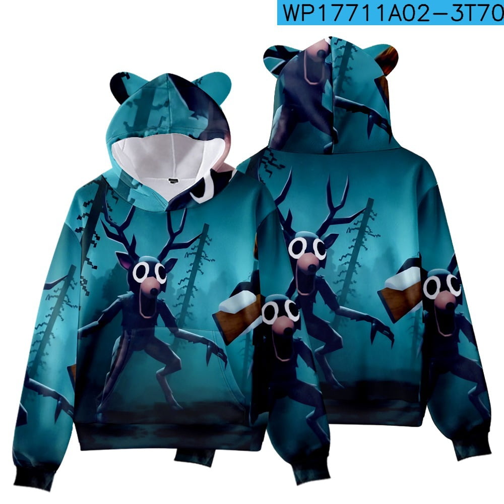 2025 3D 99 Nights in the Forest Cat Ear Hoodie – Kawaii Printed ...