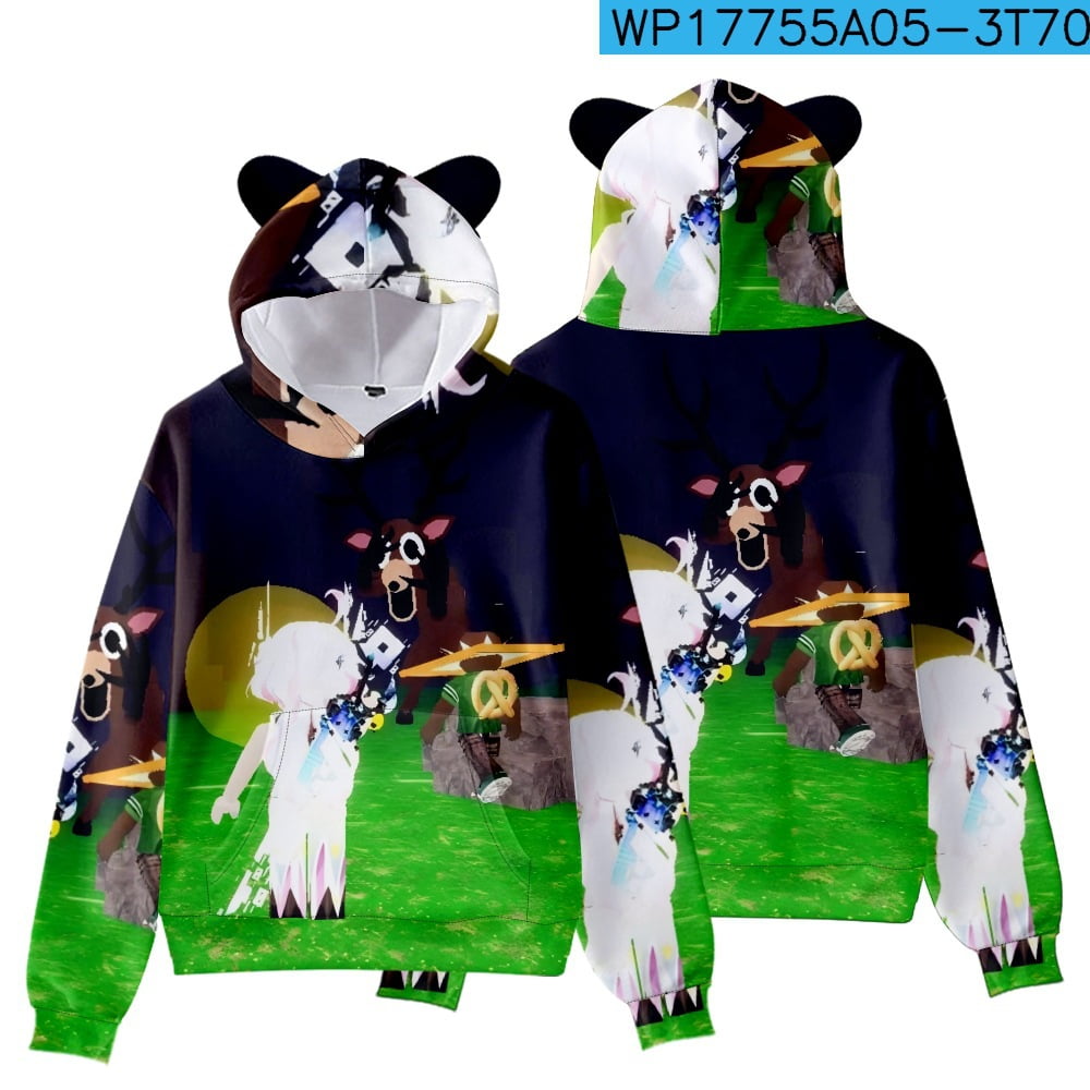 2025 3D 99 Nights in the Forest Cat Ear Hoodie – Kawaii Printed ...