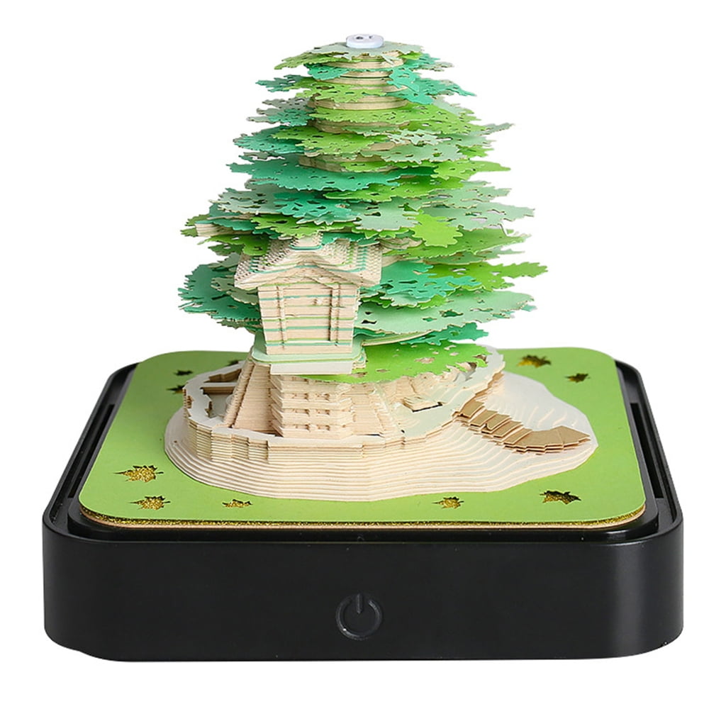 2025 3D Paper Sculpture Calendar,Tearable Desk Calendar Note Pad ...