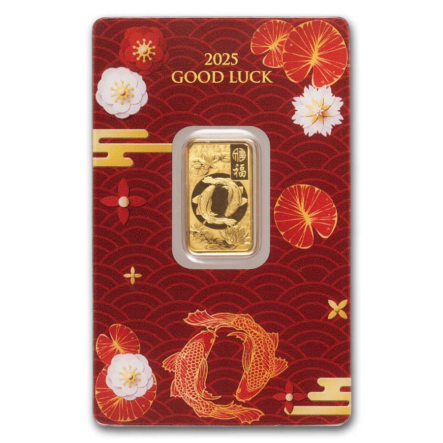 2025 5 gram Gold Bar - PAMP Good Luck: Koi Fish (In Assay) - Walmart.com
