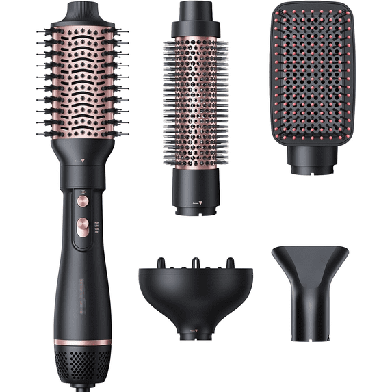 2025 5-in-1 Hot Air Brush Set - Salon Blowout Tool for Smoothing ...