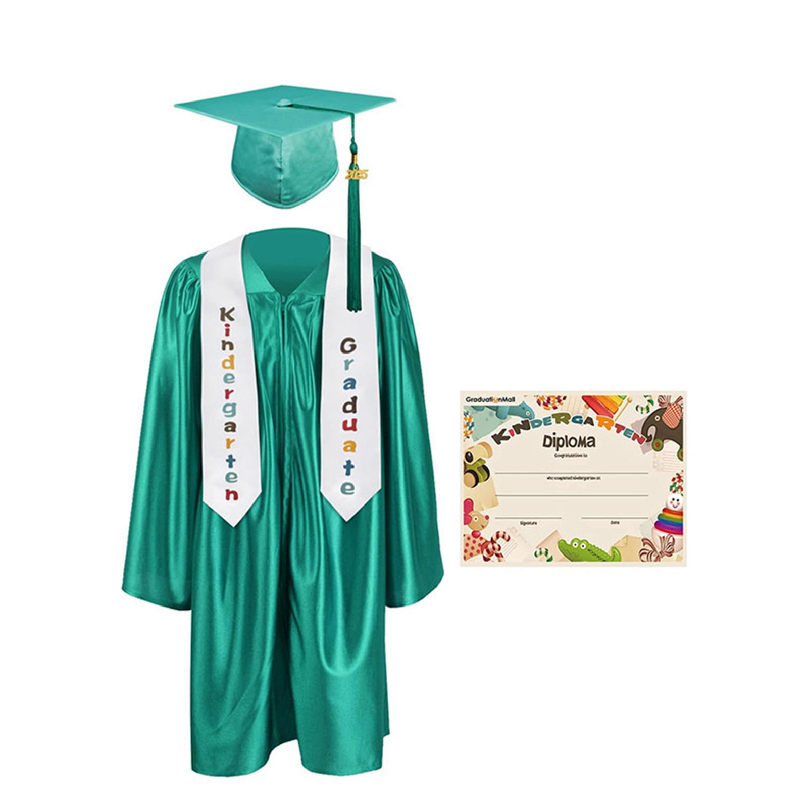2025 5-in-1 Kindergarten Graduation Cap and Gown, Kindergarten Easy ...