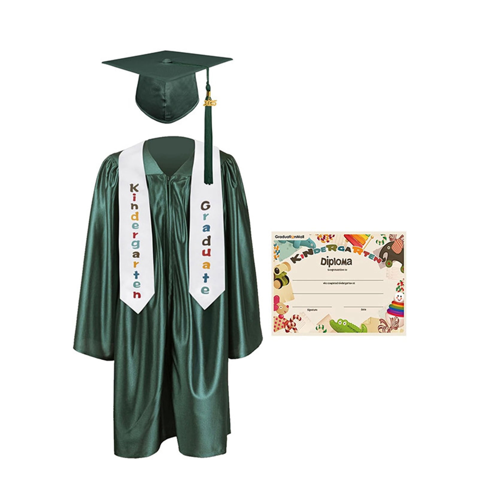 2025 5-in-1 Kindergarten Graduation Cap and Gown, Kindergarten Easy ...