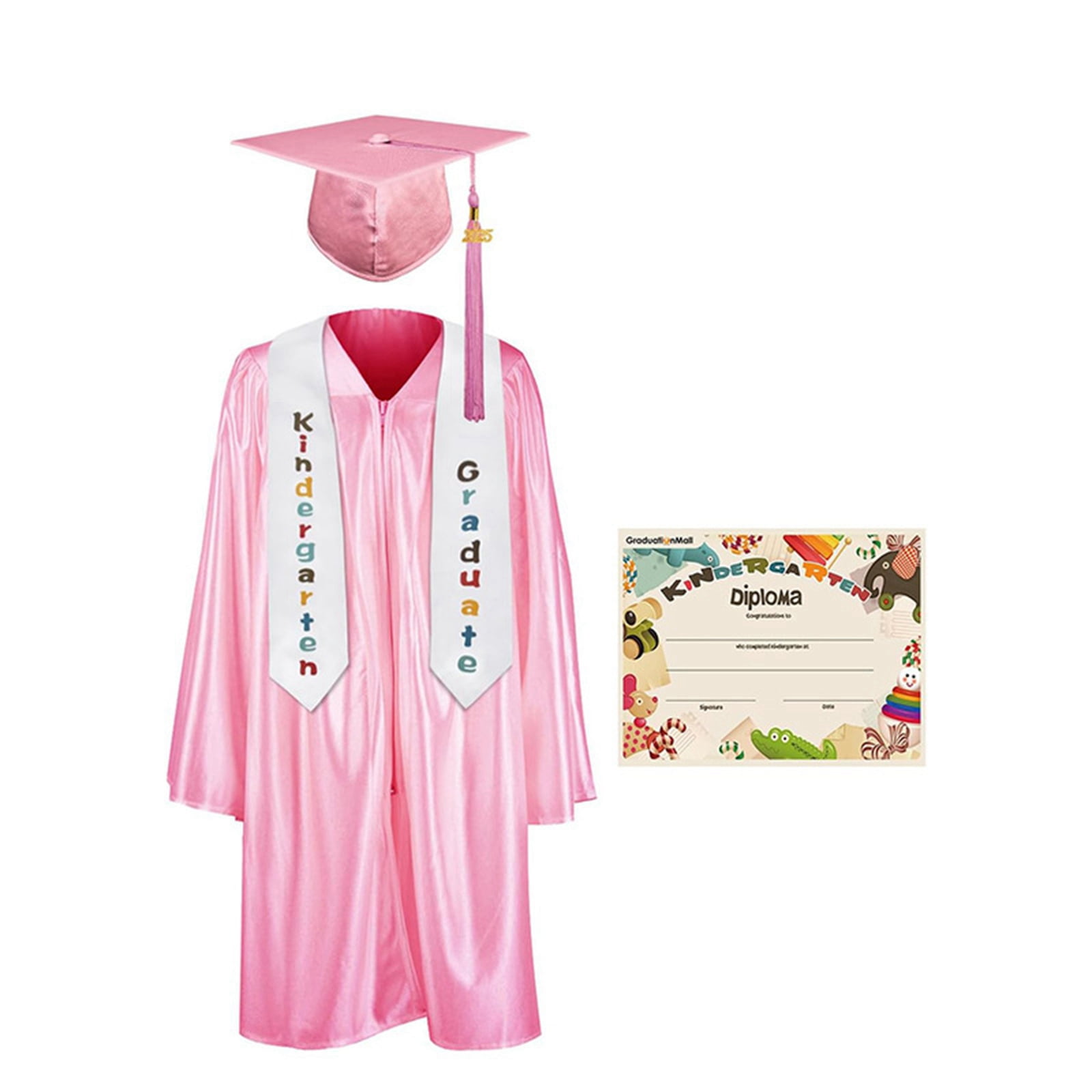 2025 5-in-1 Kindergarten Graduation Cap and Gown, Kindergarten Easy ...