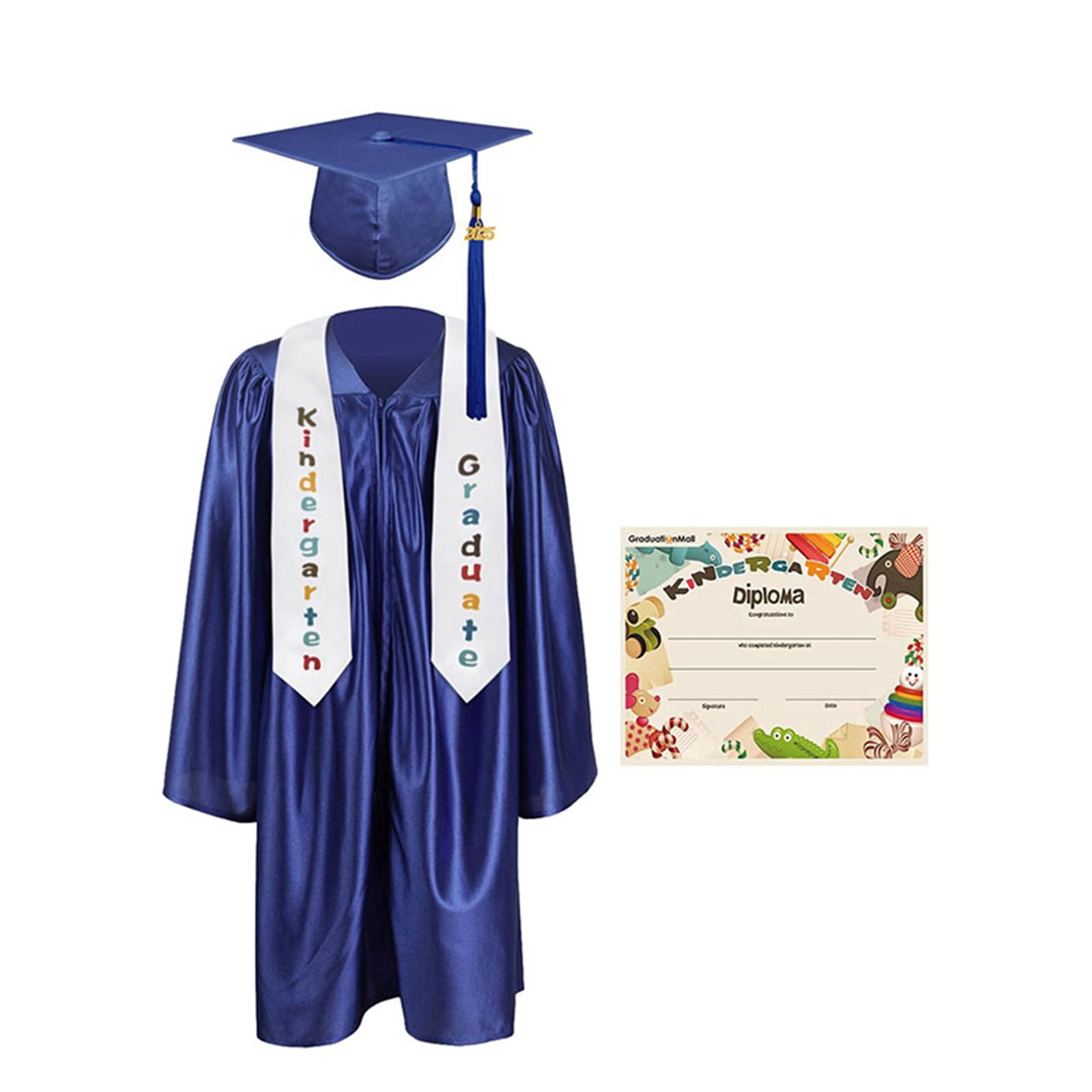 2025 5-in-1 Kindergarten Graduation Cap and Gown, Kindergarten Easy ...