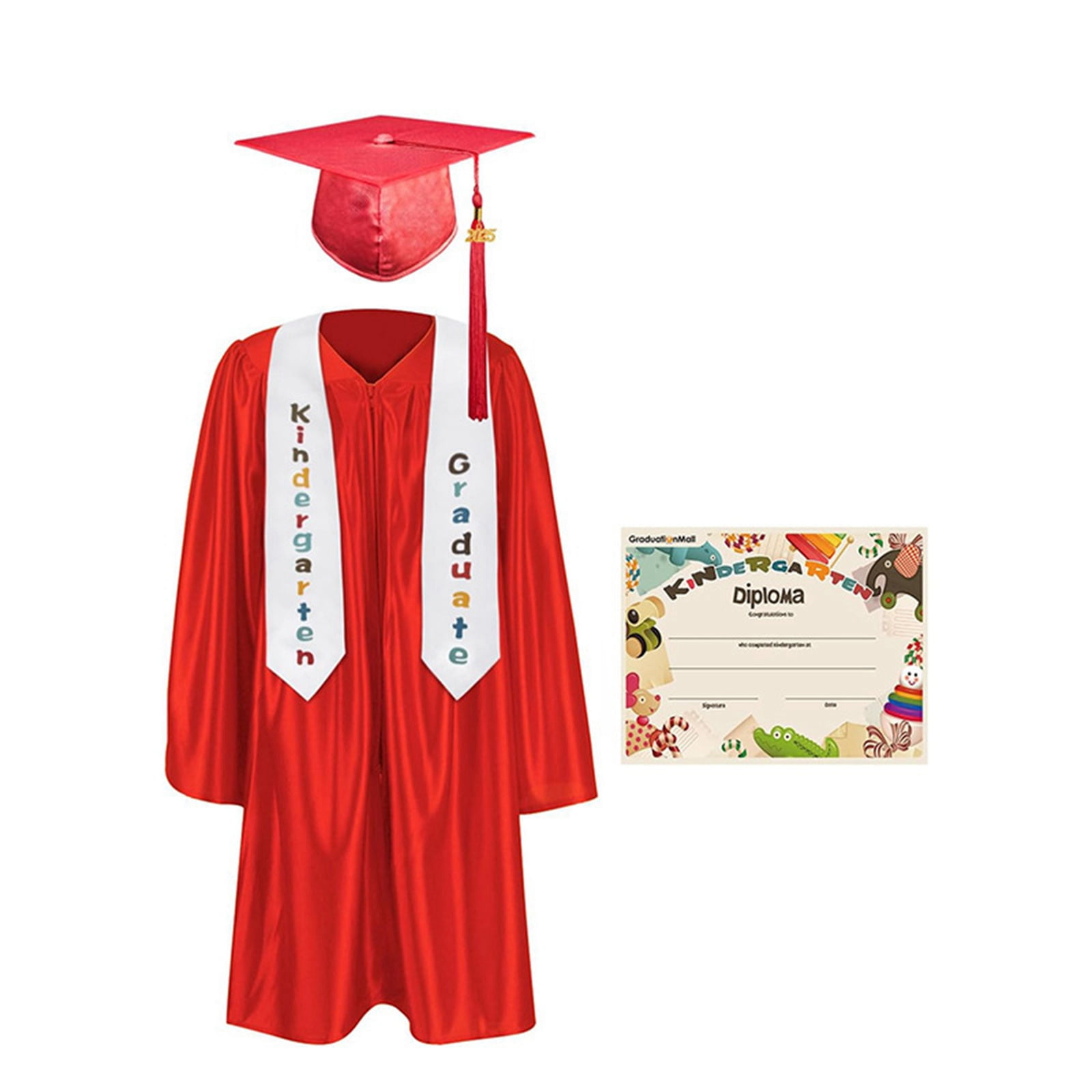 2025 5-in-1 Kindergarten Graduation Cap and Gown, Kindergarten Easy ...