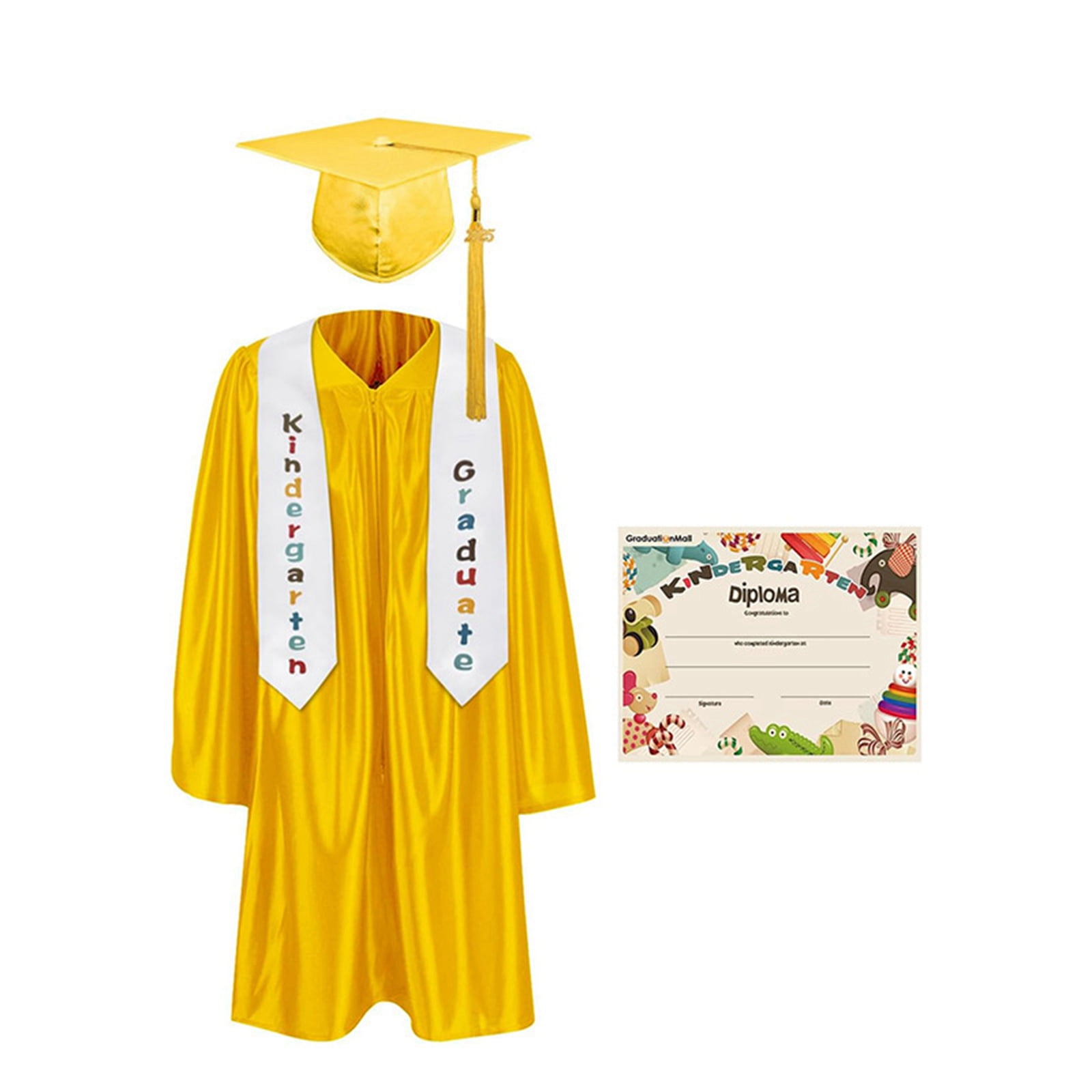 2025 5-in-1 Kindergarten Graduation Cap and Gown, Kindergarten Easy ...