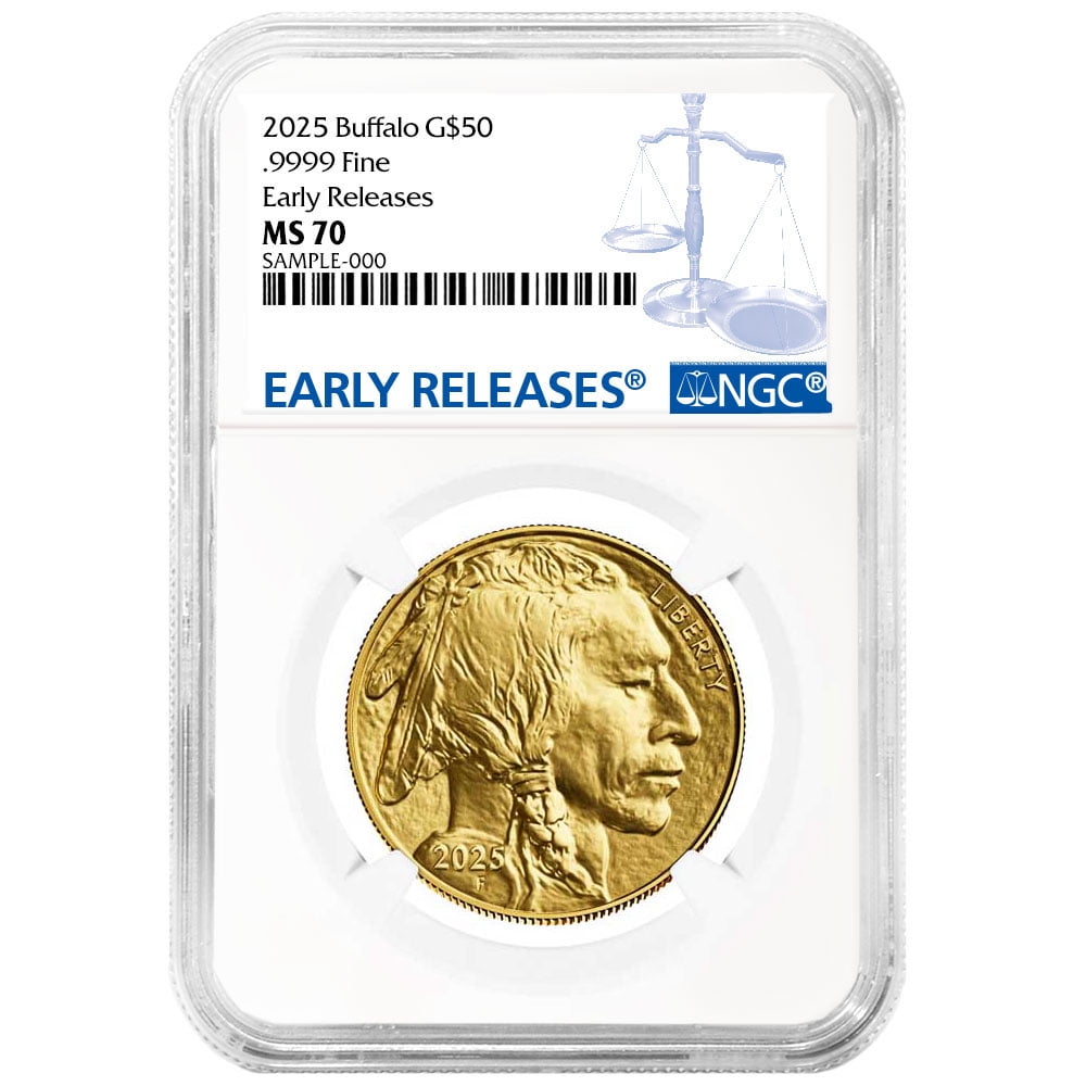 2025 $50 American Gold Buffalo NGC MS70 ER Blue Label - Walmart.com