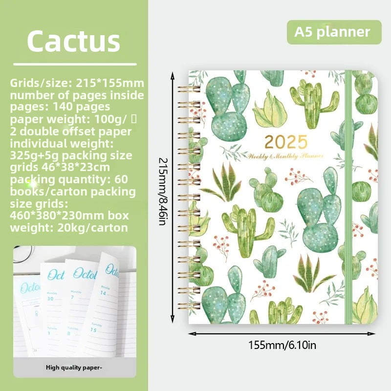 2025 A5 Diary Planner Weekly Record Book Customized High Aesthetic INS Notebook for Business And ...