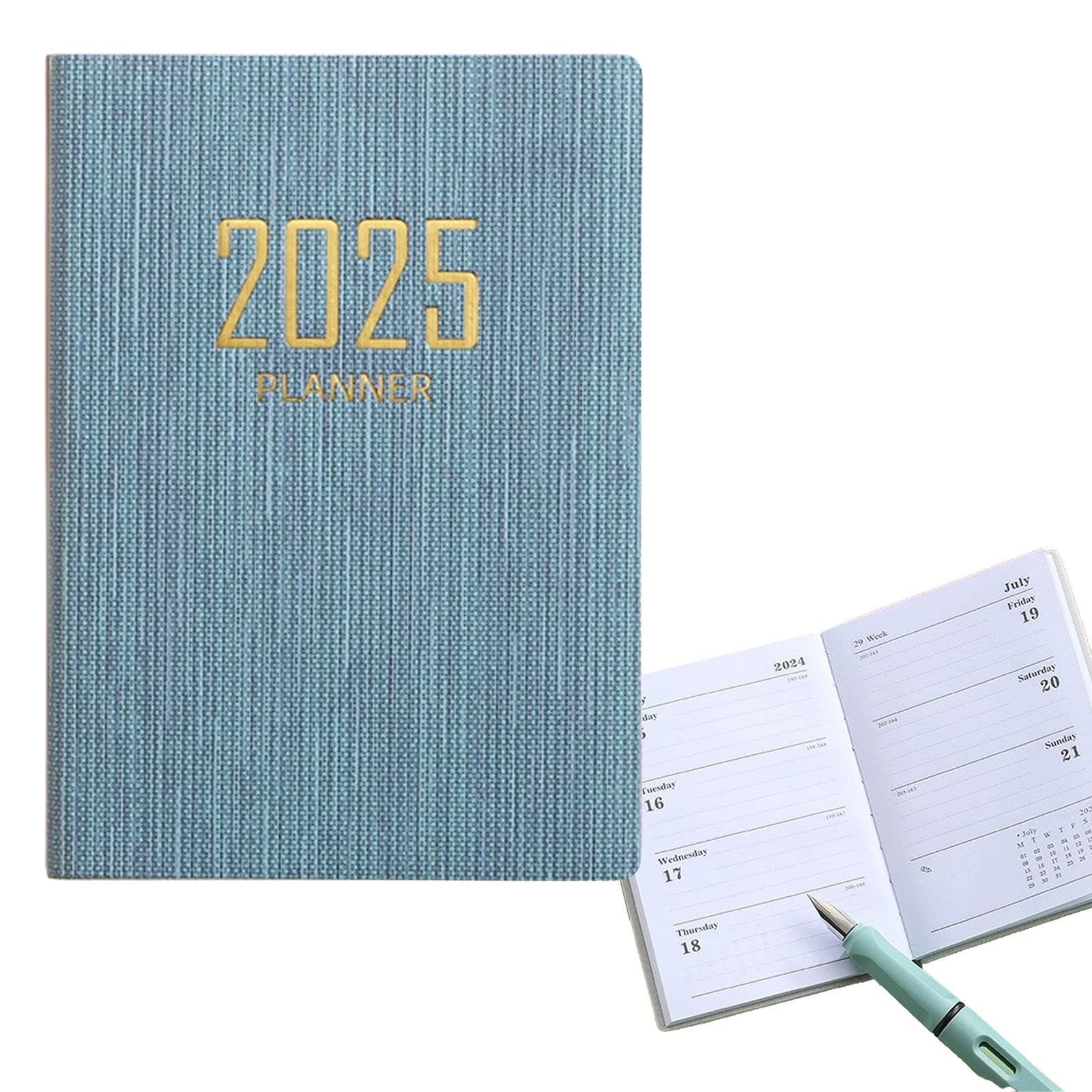 The 2025 A7 Daily Plan Notebook Planner Is In Dark Blue|School Supplies ...