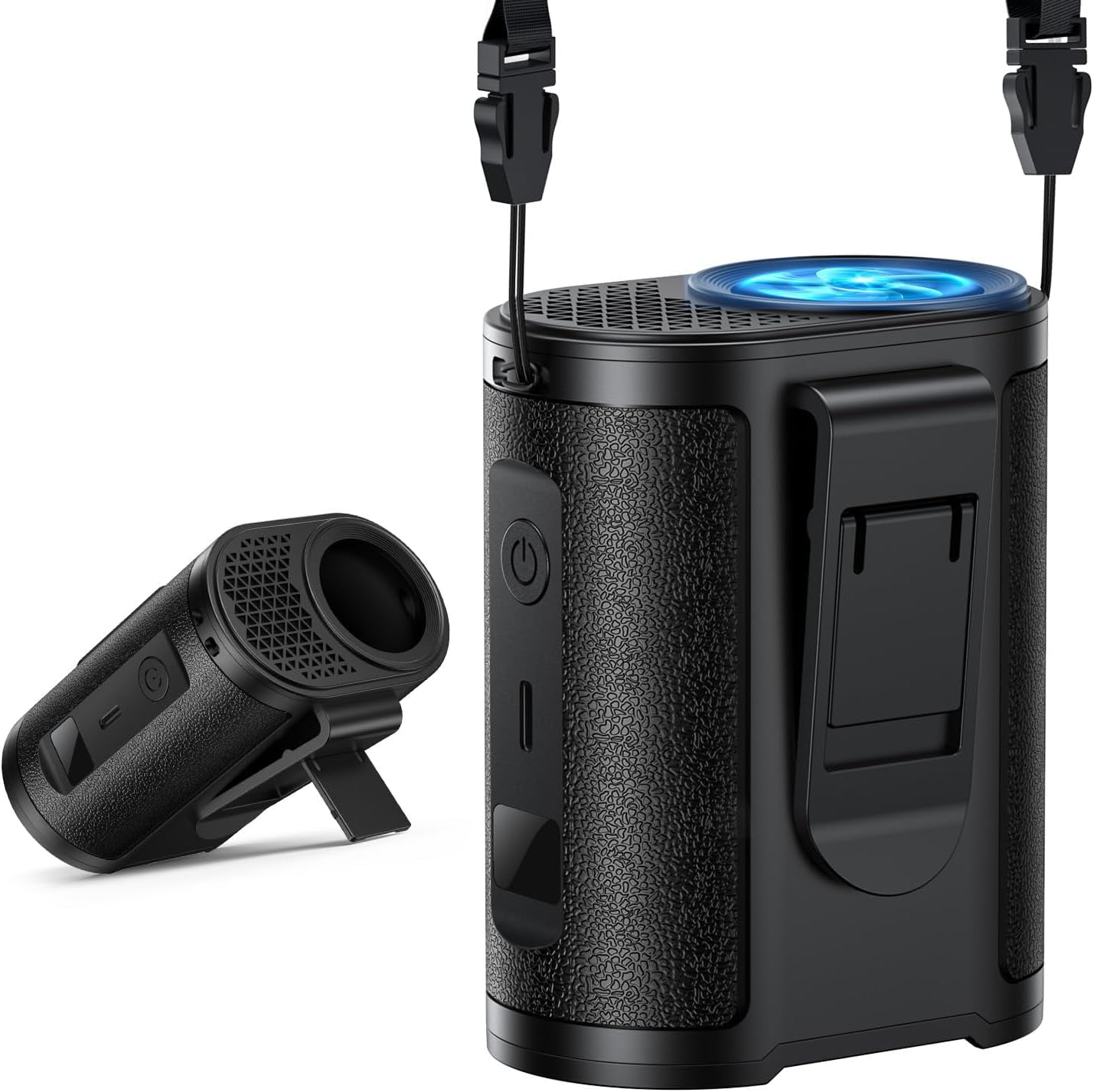 2025 AI Portable Fan Rechargeable Personal Waist Fan 5 Speeds 15000RPM ...