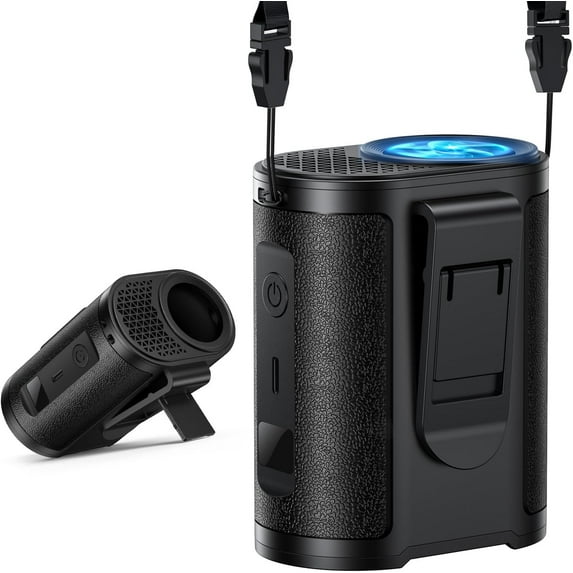 2025 AI Portable Fan Rechargeable Personal Waist Fan 5 Speeds 15000RPM ...