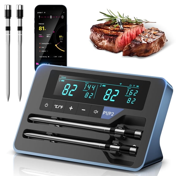 2025 AI Wireless Meat Thermometer, Smart Bluetooth Meat Thermometer ...