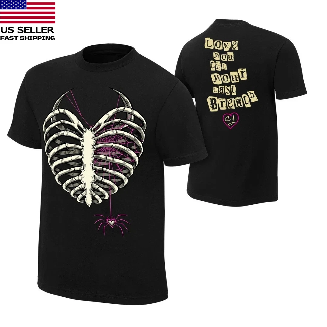 2025 AJ Lee Love Bites for fans reprint T-Shirt All Size - Walmart.com