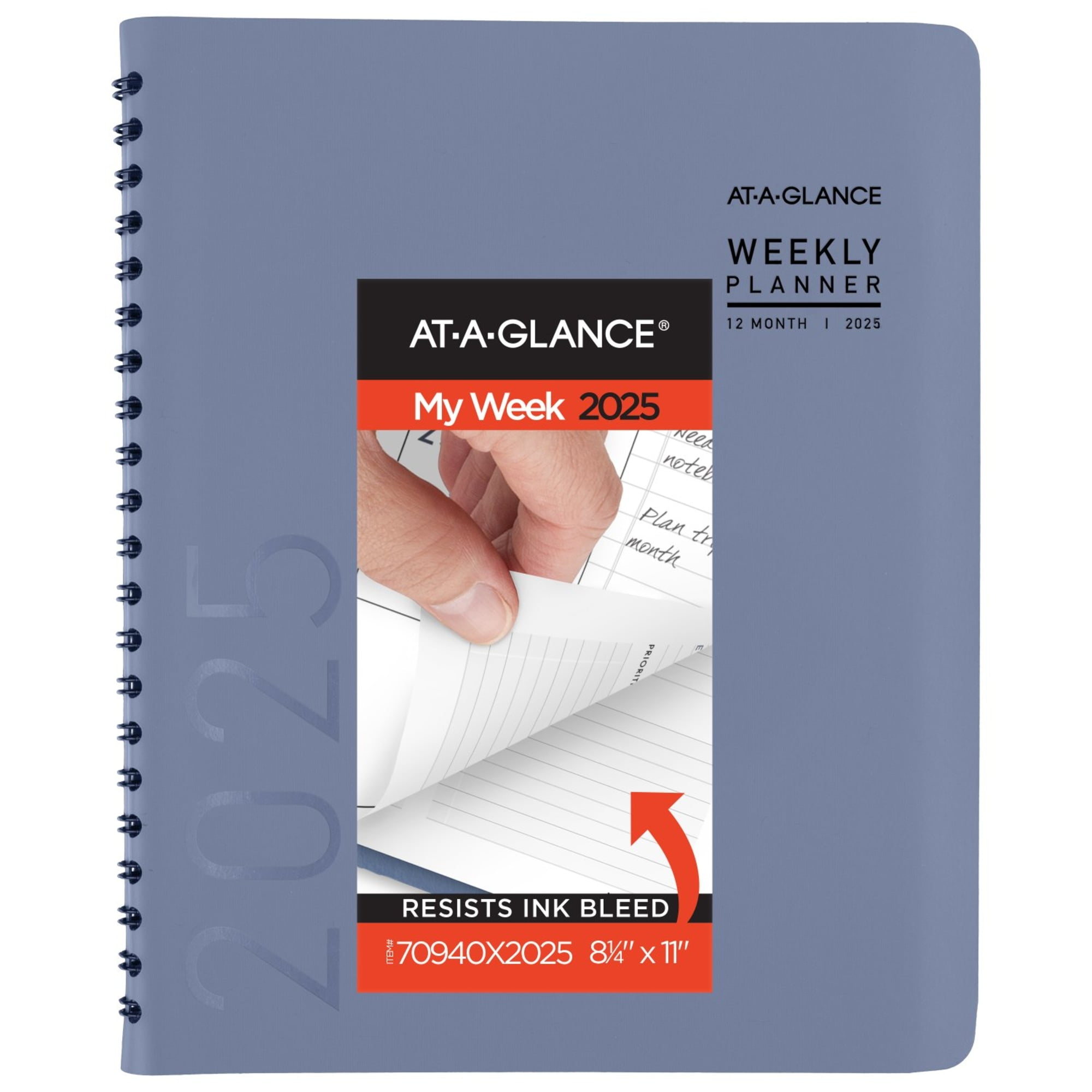 2025 AT-A-GLANCE Contemporary Weekly/Monthly Planner, 8-1/4" x 11 ...