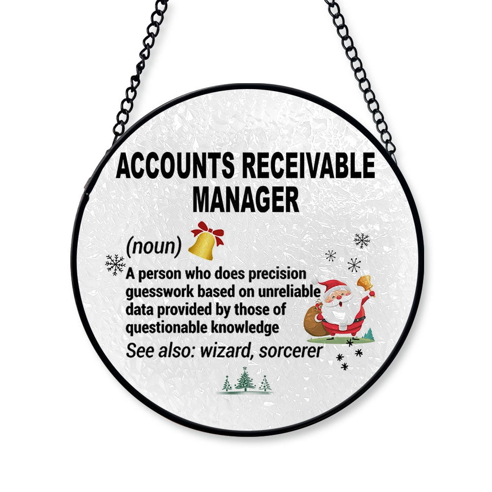 2025 Accounts Receivable Manager Stained Glass Window Hanging Christmas ...