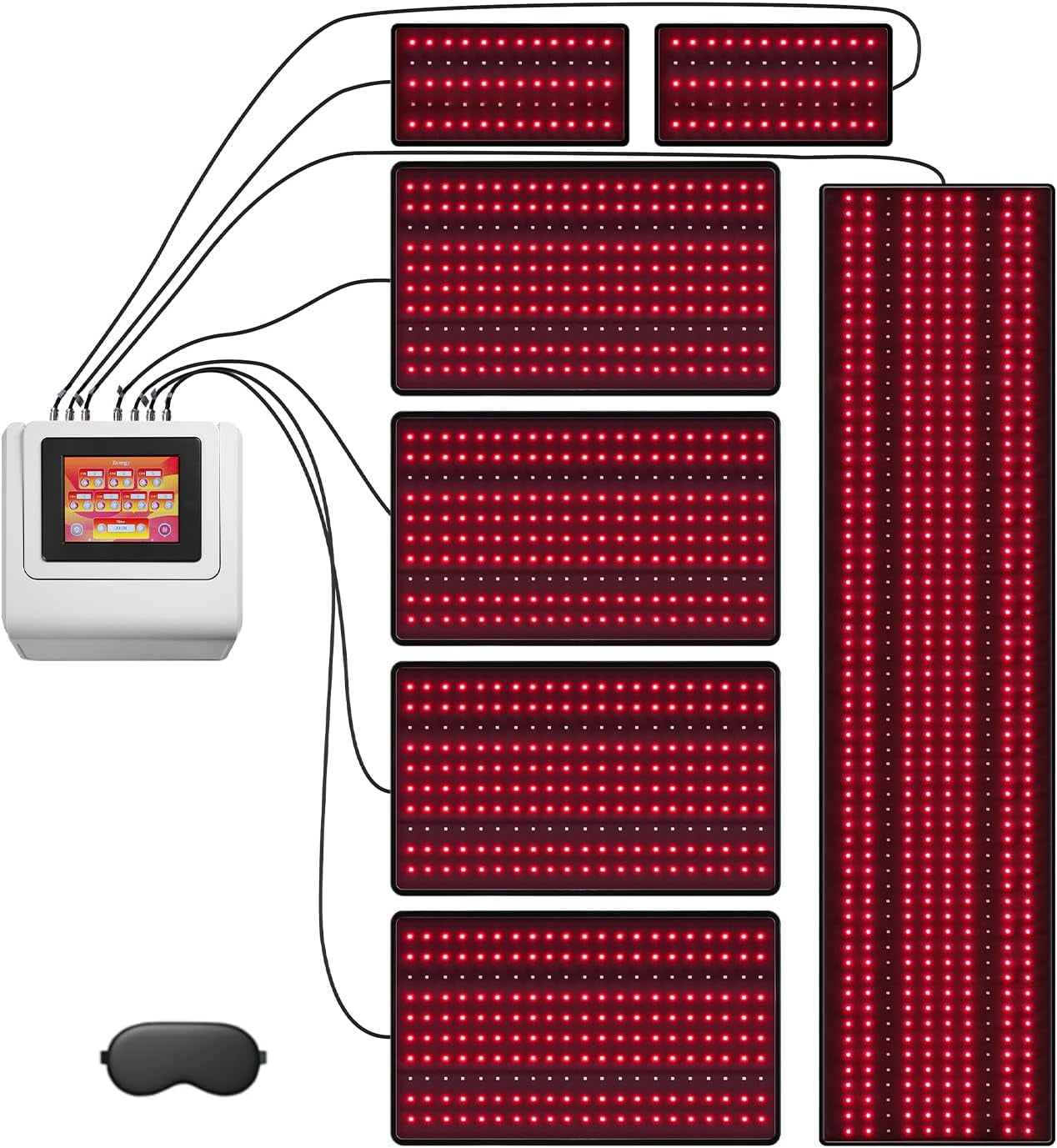2025 Advanced 7-Pad Red & Infrared Light Therapy Kit with Smart ...