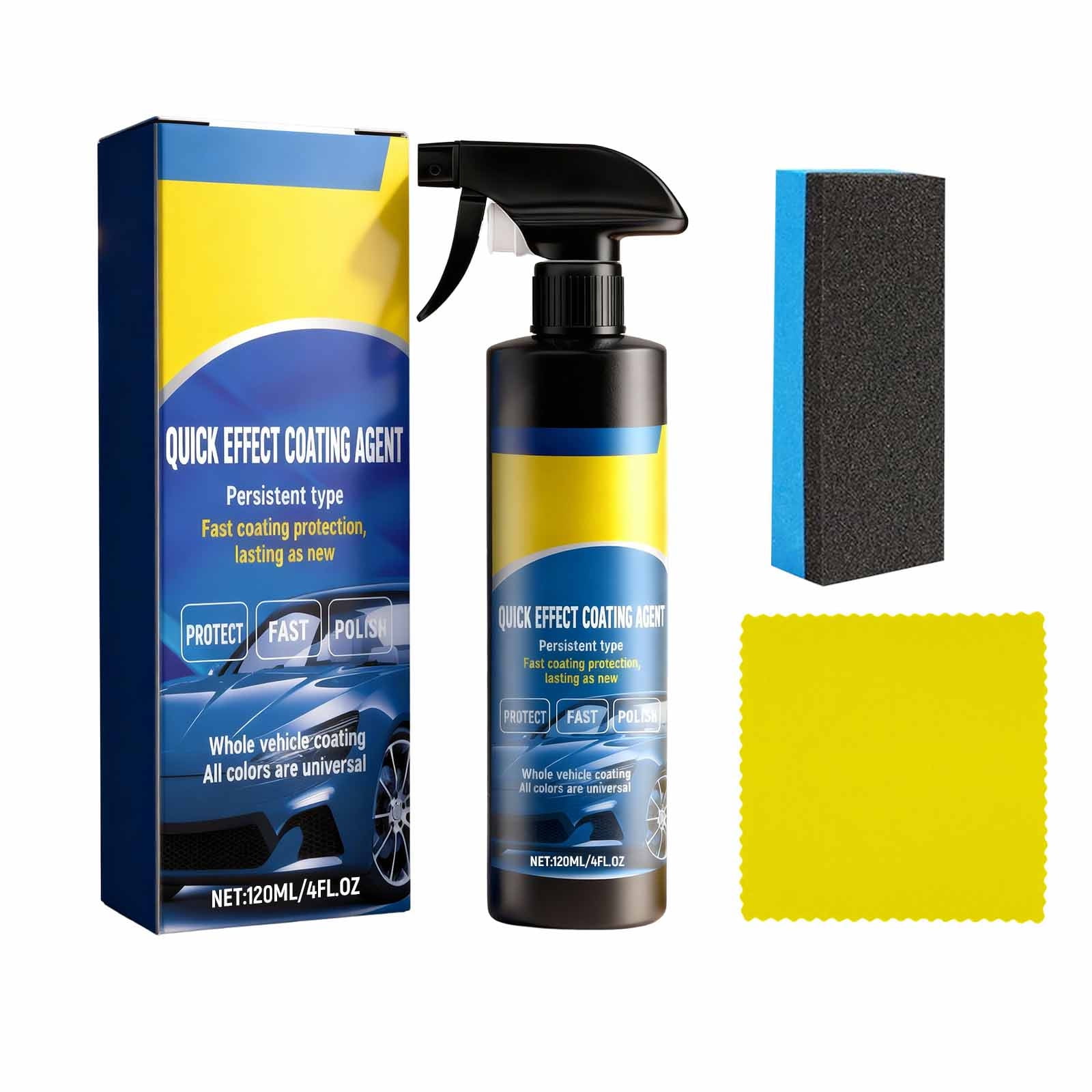 2025 Advanced Ceramic Coating Spray Quick Wax Polish Waterless Wash ...
