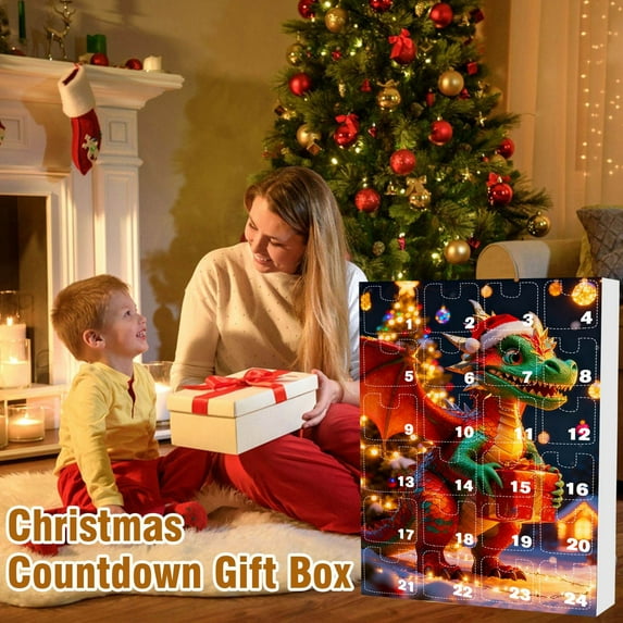 2025 Advent Calendar Dragon 24 Days Christmas Countdown Set with 2D ...