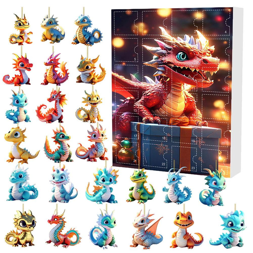 2025 Advent Calendar Dragon - 24 Days Christmas Countdown Set With ...