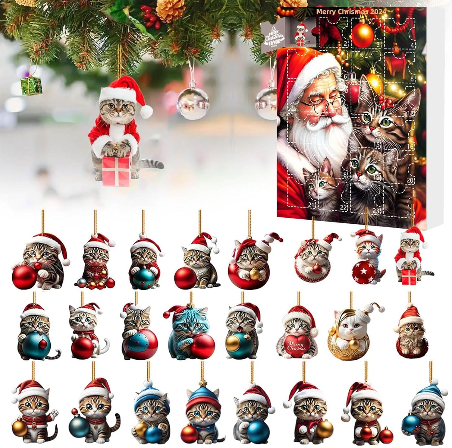2025 Advent Countdown Calendar, 24 Days Christmas Countdown Calendar ...