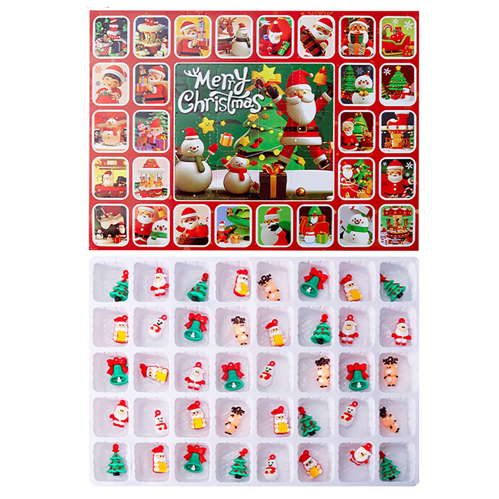2025 Advent Cute Character Doll Santa Snowman Advent Calendar Countdown ...