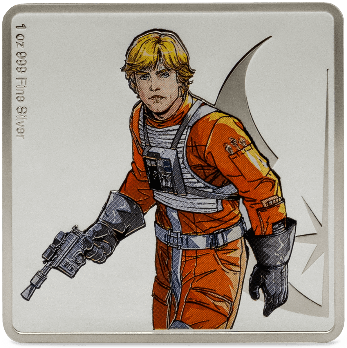 2025 Agoro Star Wars Luke Skywalker and R2-D2 1 oz Colorized Silver Medallion - Walmart.com