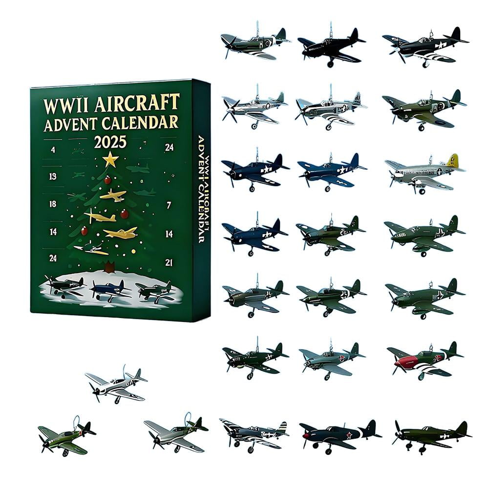 2025 Airplane Christmas Countdown Blind Box - Acrylic Collectible ...