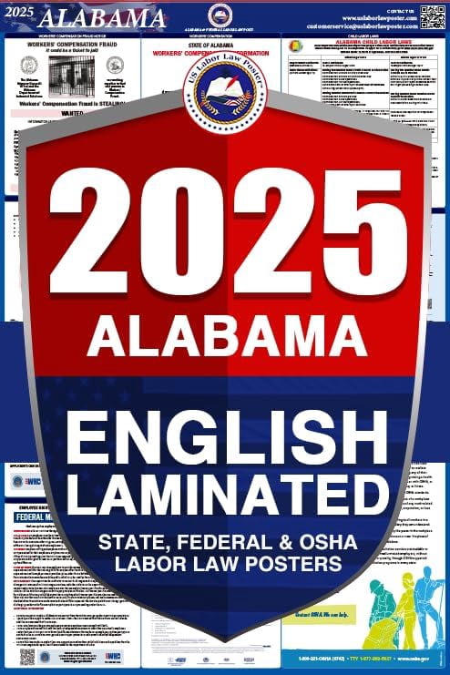 2025 Alabama AL All-in-One Workplace Compliance & Labor Law Poster ...