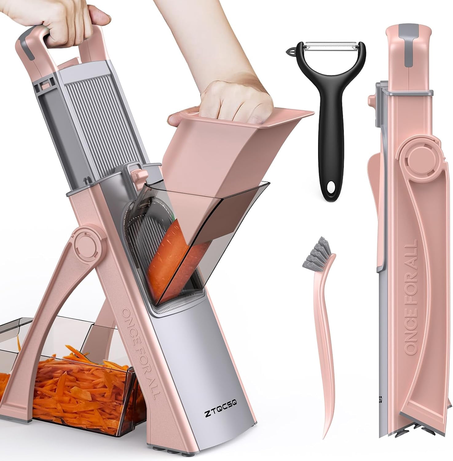 2025 [All in 1] Upgraded Version Safe Mandoline Slicer for Kitchen ...