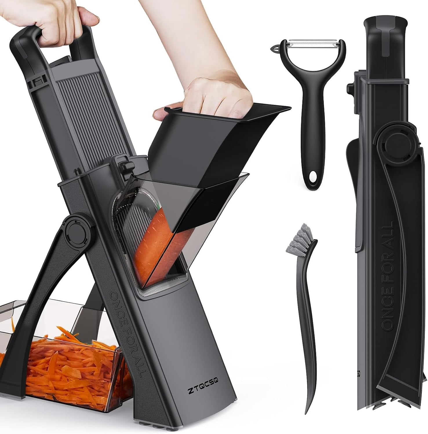2025 [All in 1] Upgraded Version Safe Mandoline Slicer for Kitchen ...