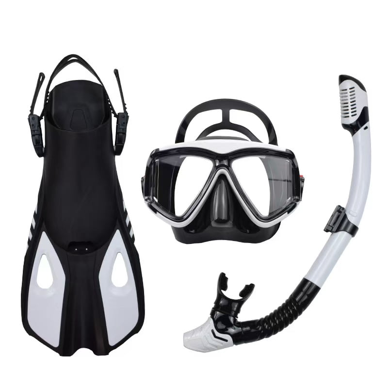 2025 All-in-One Snorkel Gear – Panoramic Dive Mask, Adjustable Fins ...