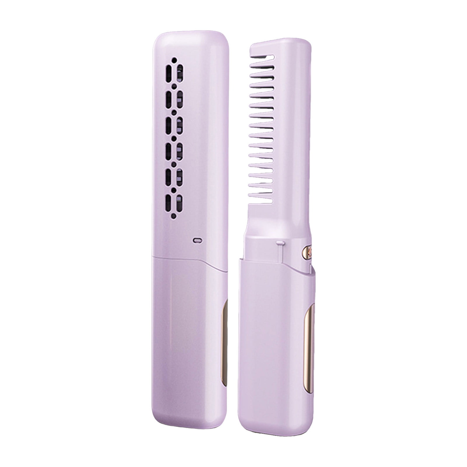 2025 Alloy Hair Styling Comb 2 in 1 Curling Straightening Brush with ...