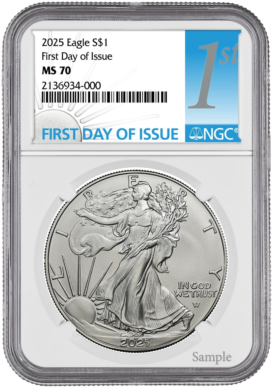 2025 American Silver Eagle First Day of Issue NGC MS70 - Walmart.com