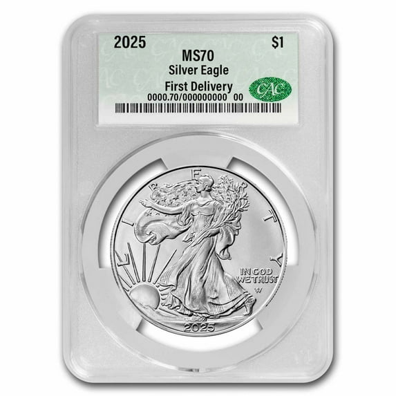 2025 American Silver Eagle MS-70 CAC (First Delivery) - Walmart.com