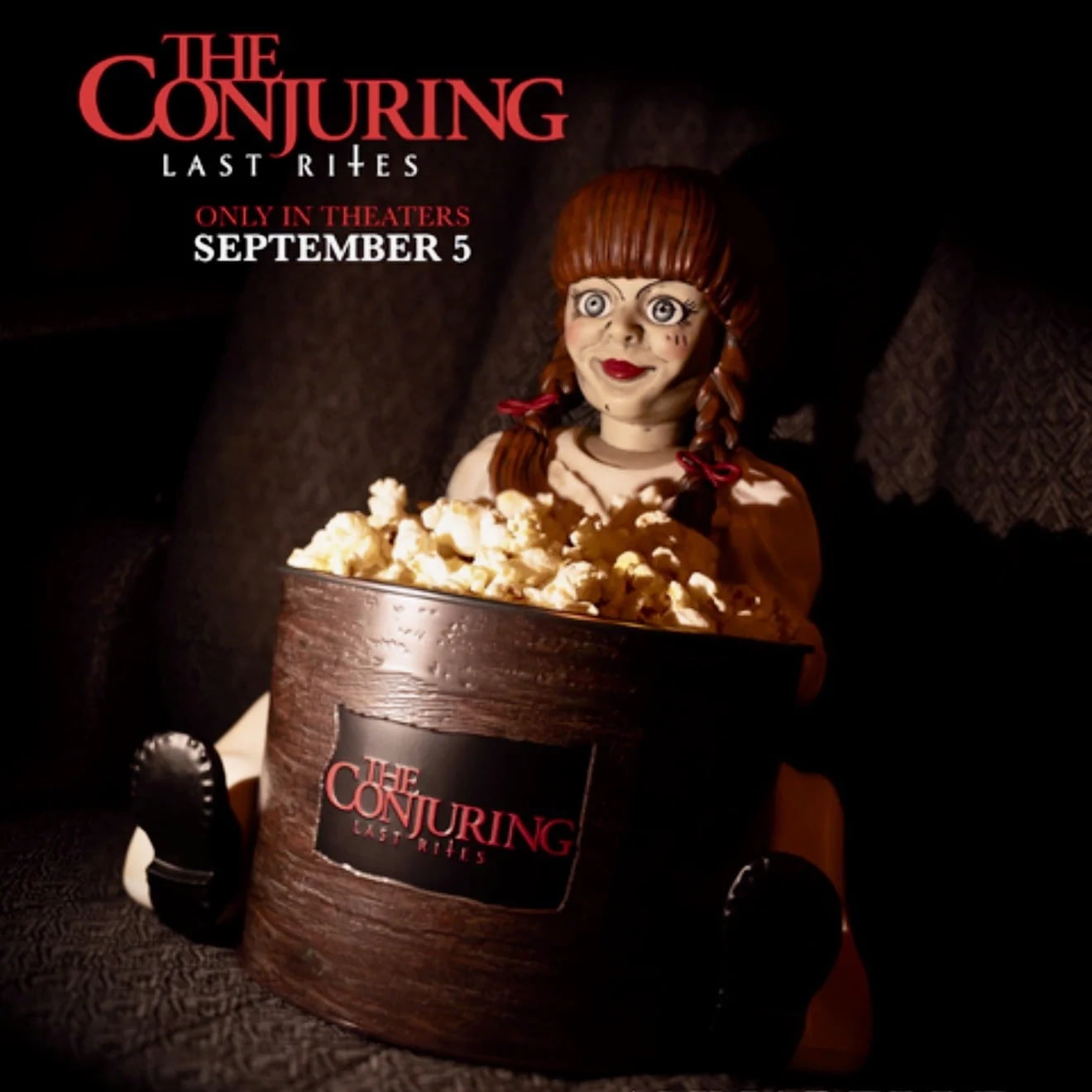 2025 Annabelle The Conjuring Popcorn Bucket Life-Sized 10 Inch Figure ...