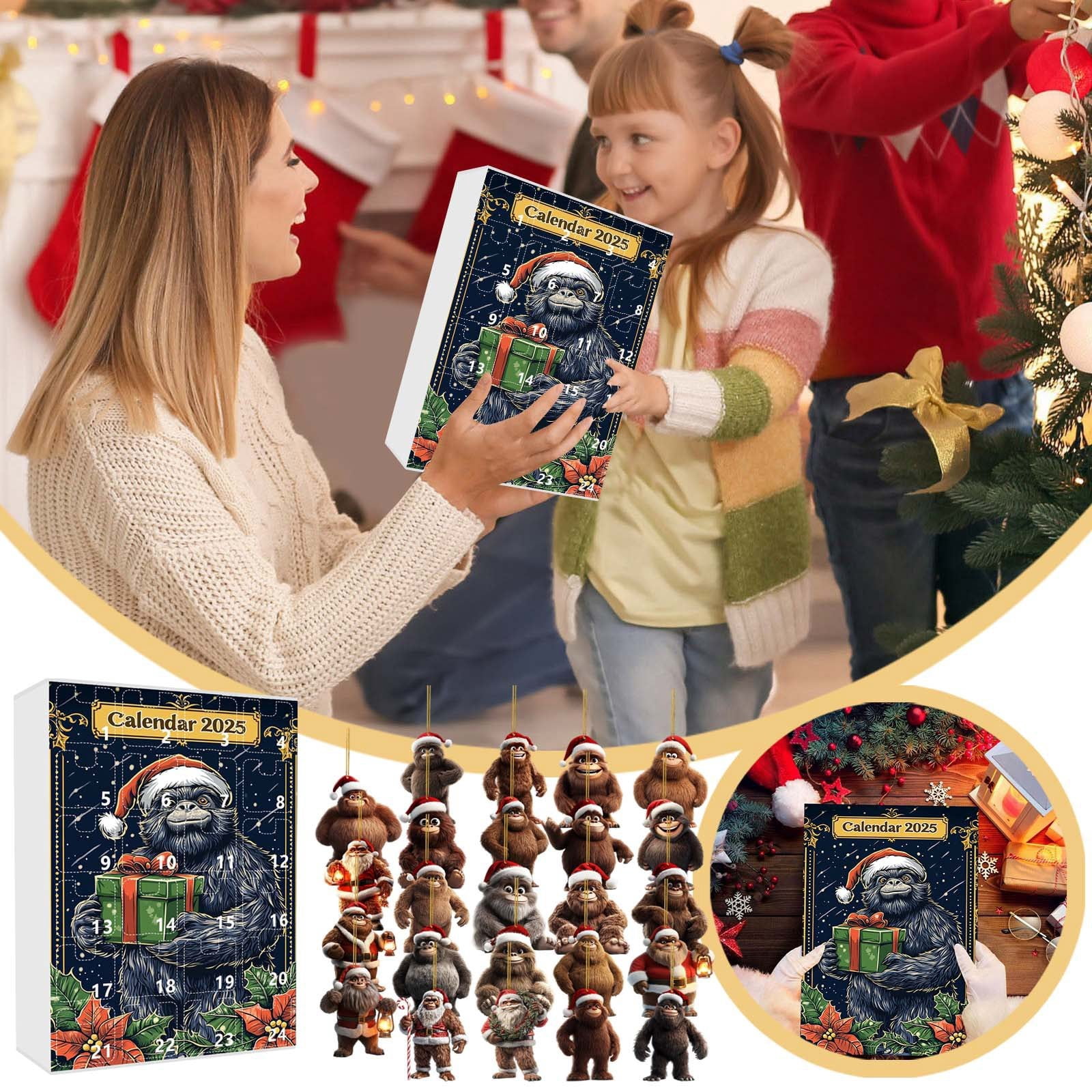2025 Ape Christmas Countdown Calendar - 24 Days Hanging Advent Calendar ...