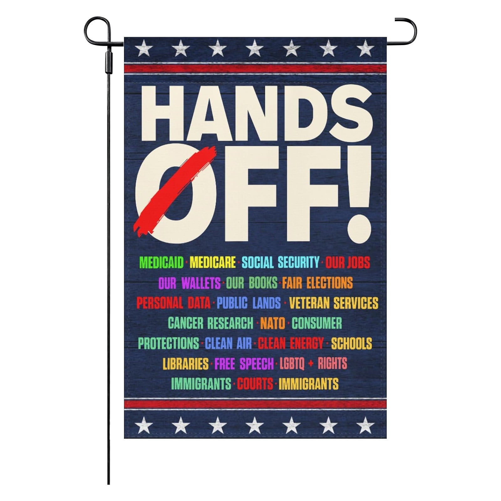 2025 April & May Hands Off Protest Signs, Social Security And Medicare ...