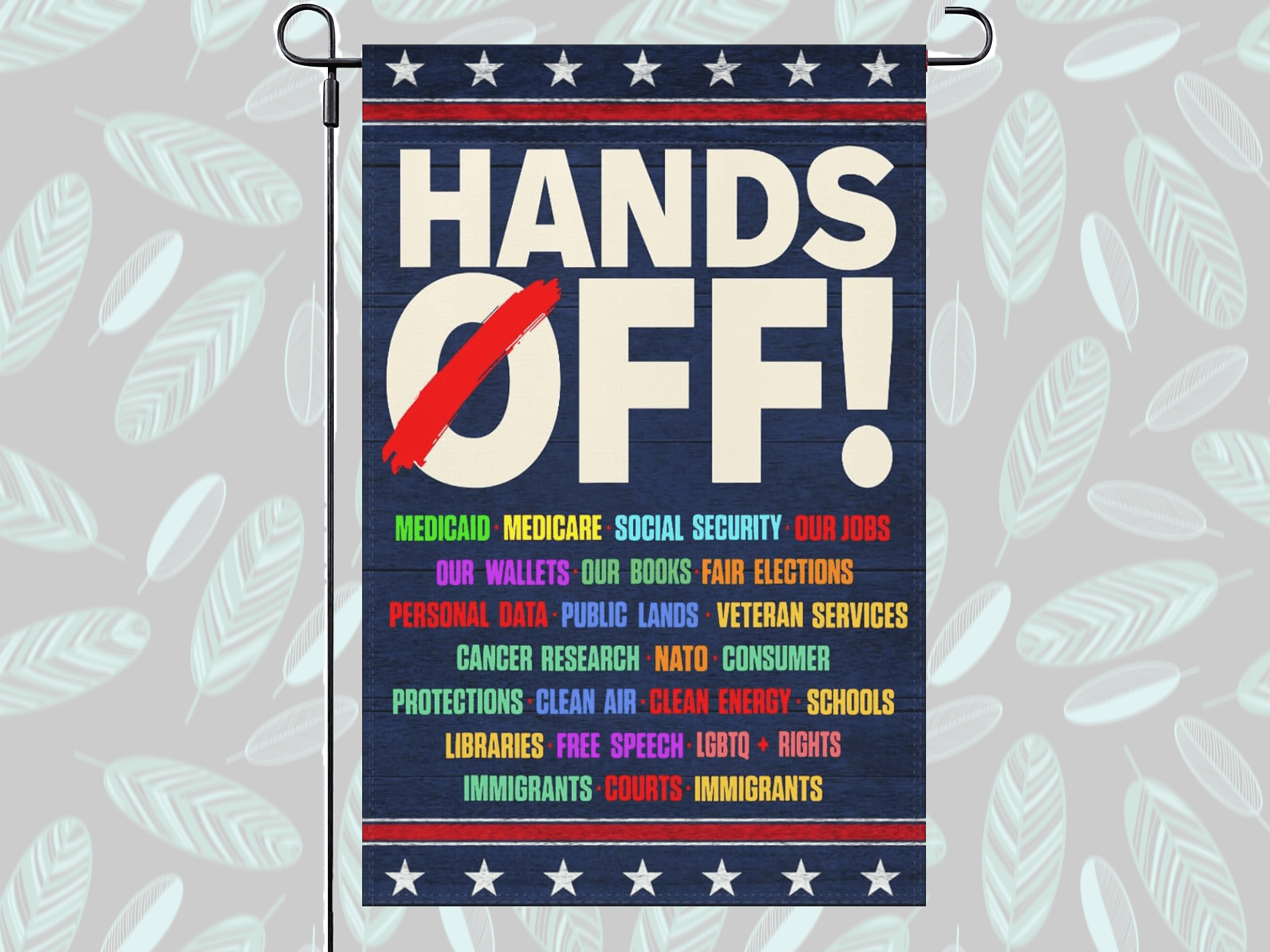 2025 April & May Hands Off Protest Signs, Social Security And Medicare ...