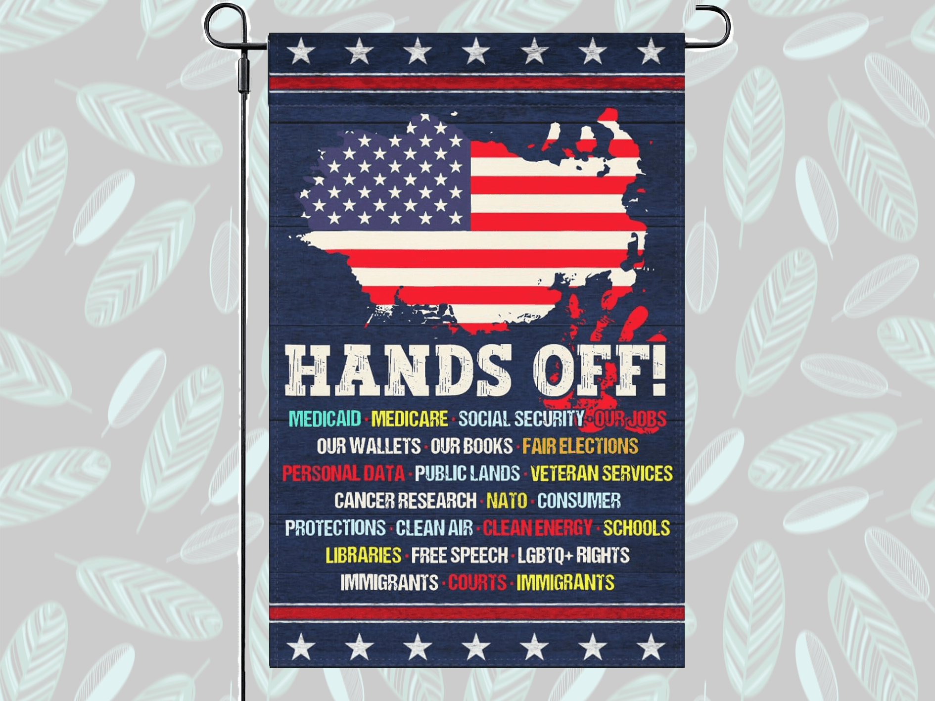 2025 April & May Hands Off Protest Signs, Social Security And Medicare ...