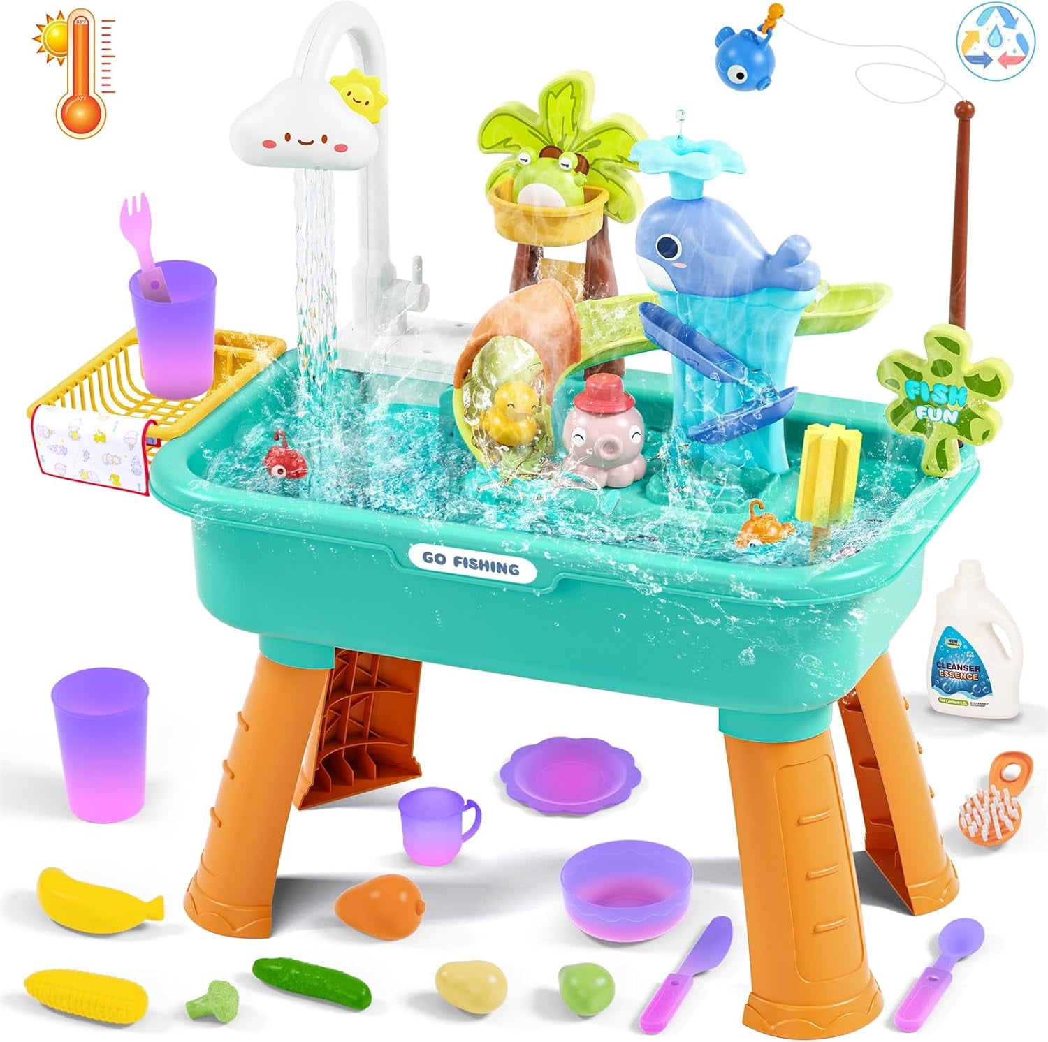 2025 Aquatic play table for 3-5 years old toddler | Beach outdoor toys ...
