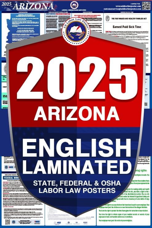 2025 Arizona AZ All-in-One Workplace Compliance & Labor Law Poster ...