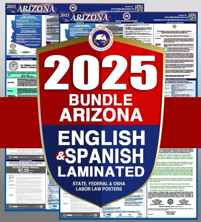 2025 Arizona AZ All-in-One Workplace Compliance & Labor Law Poster ...