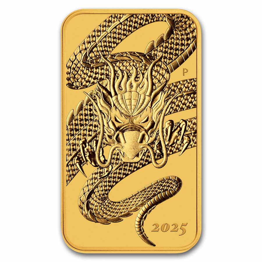 2025 Australia 1 oz Gold Dragon Rectangular Coin BU - Walmart.com
