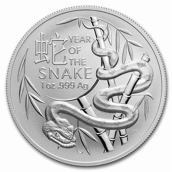 2025 Australia 1 oz Silver Lunar Year of the Snake BU - Walmart.com