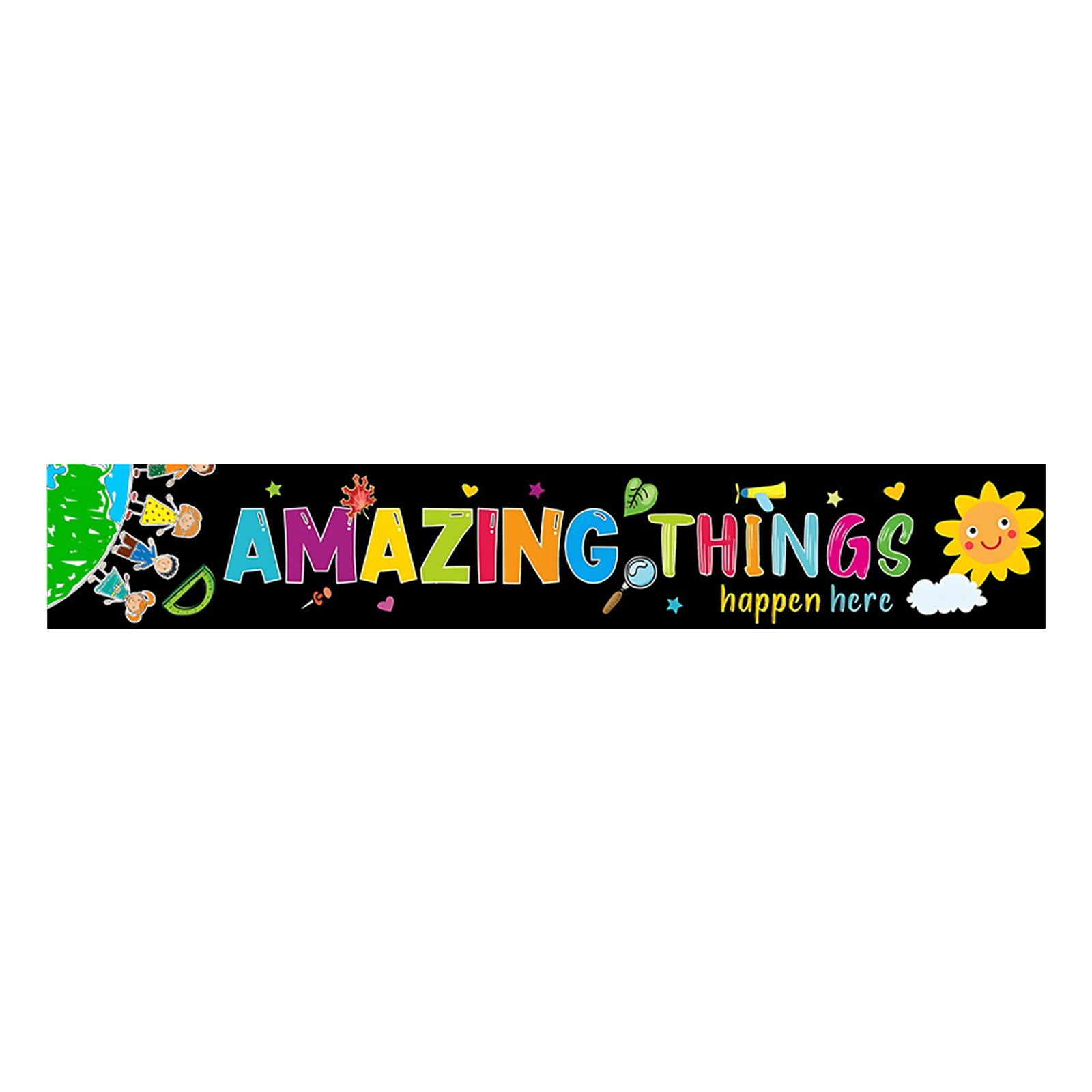 2025 Back to School Season Long Plastic Backdrop - 118" X 19.5 ...