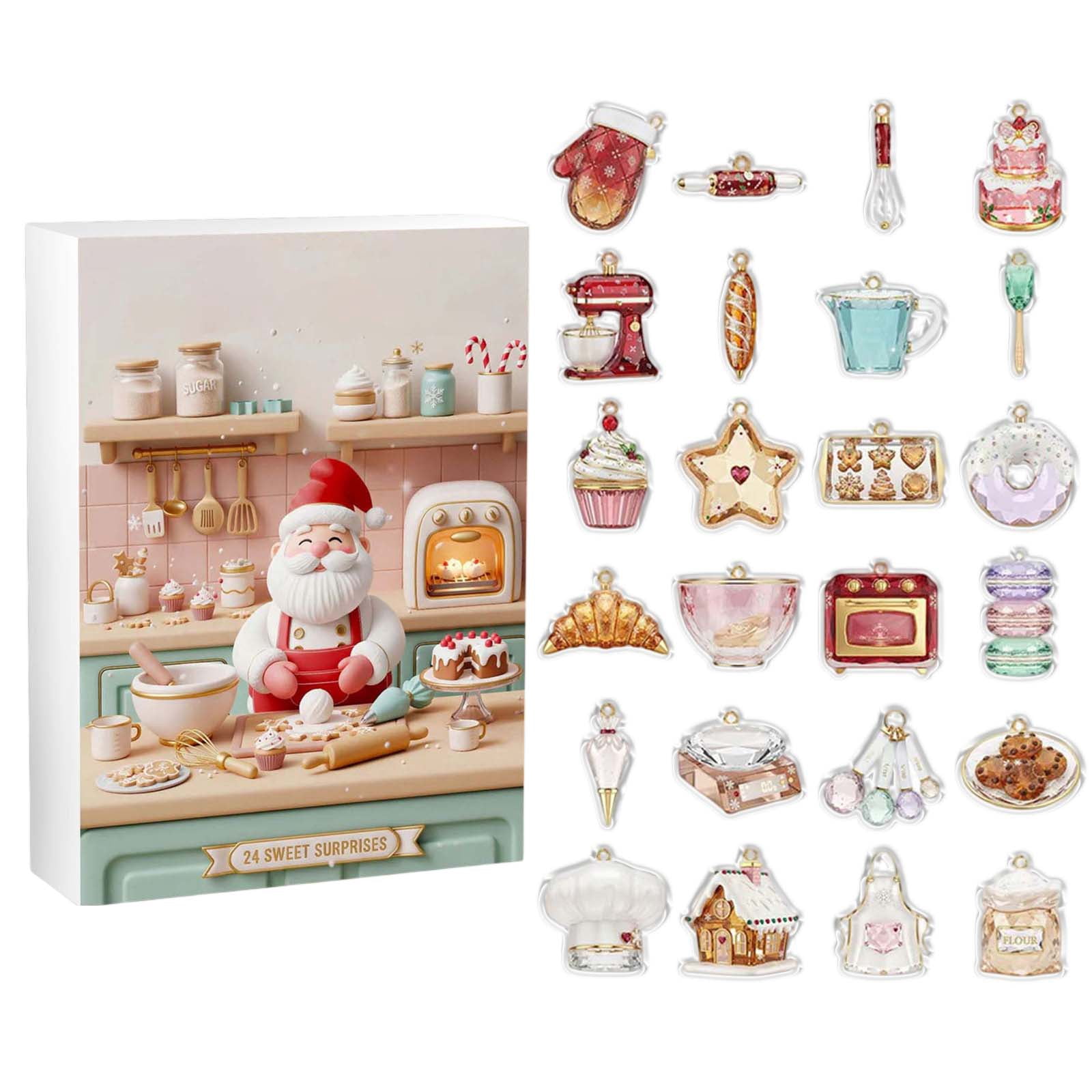 2025 Baking Advent Calendar, 24 Days Christmas Countdown Calendar ...
