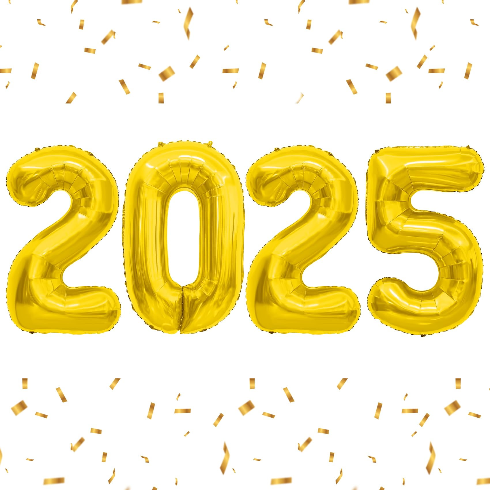 2025 Balloons Gold Number Balloons 2025 for Graduation Class of 2025 40 ...